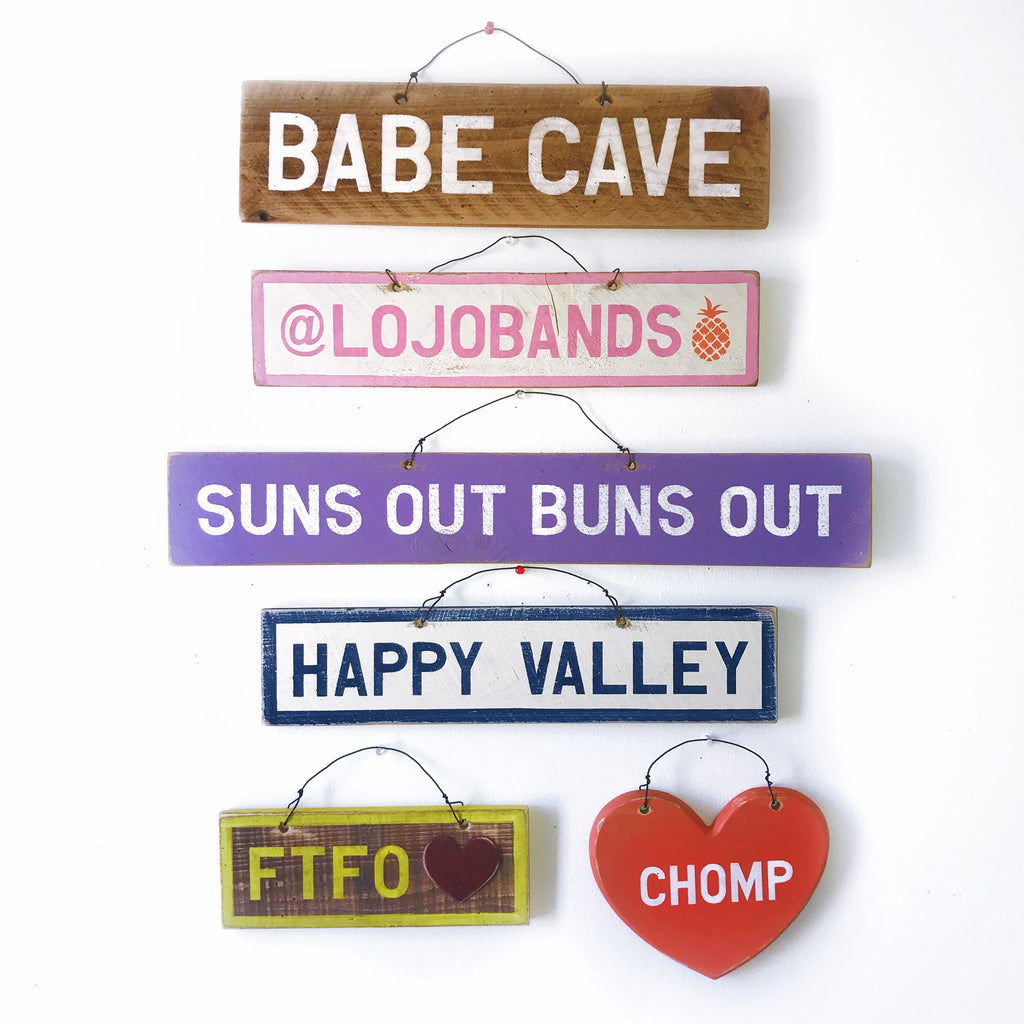 Wooden Signs Collection – lojobands