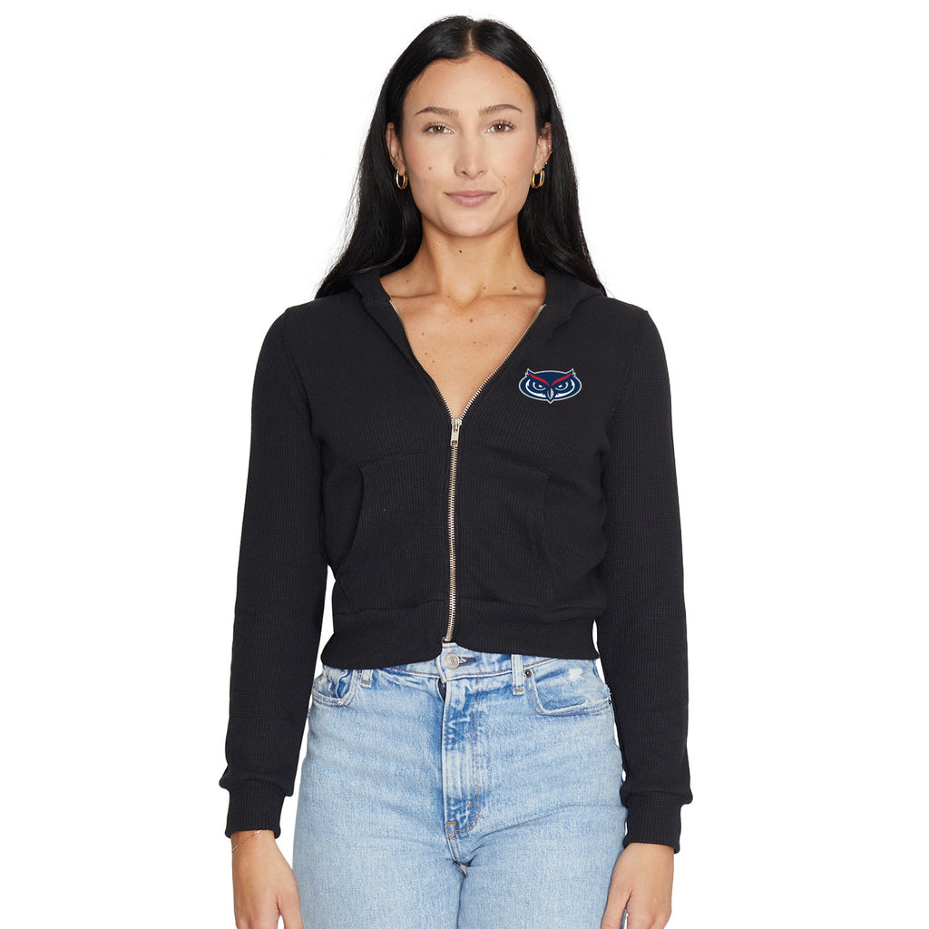 Florida Atlantic Owls Waffle Knit Zip Up Hoodie – lojobands