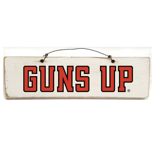 Texas Tech Guns Up Wooden Sign – lojobands