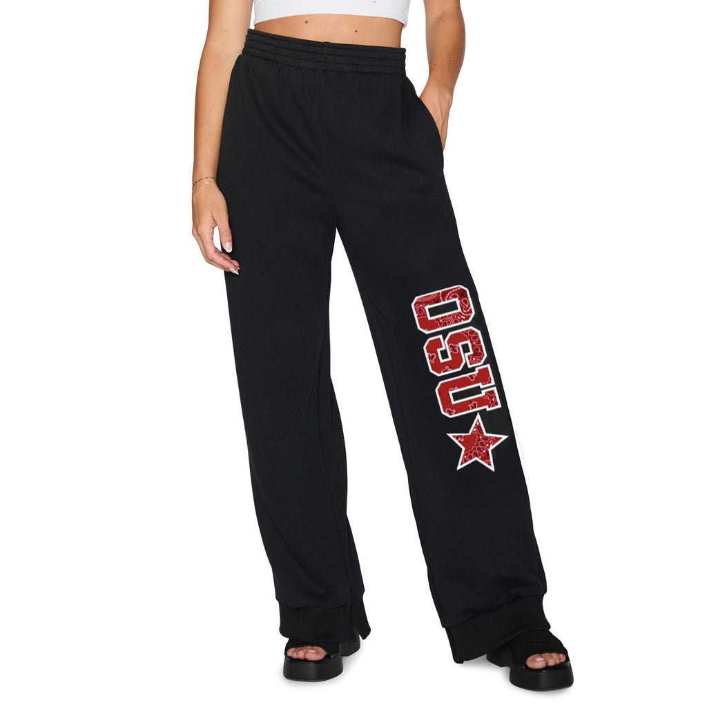 Ohio State OSU Buckeyes Bandana Flare Sweatpants – lojobands