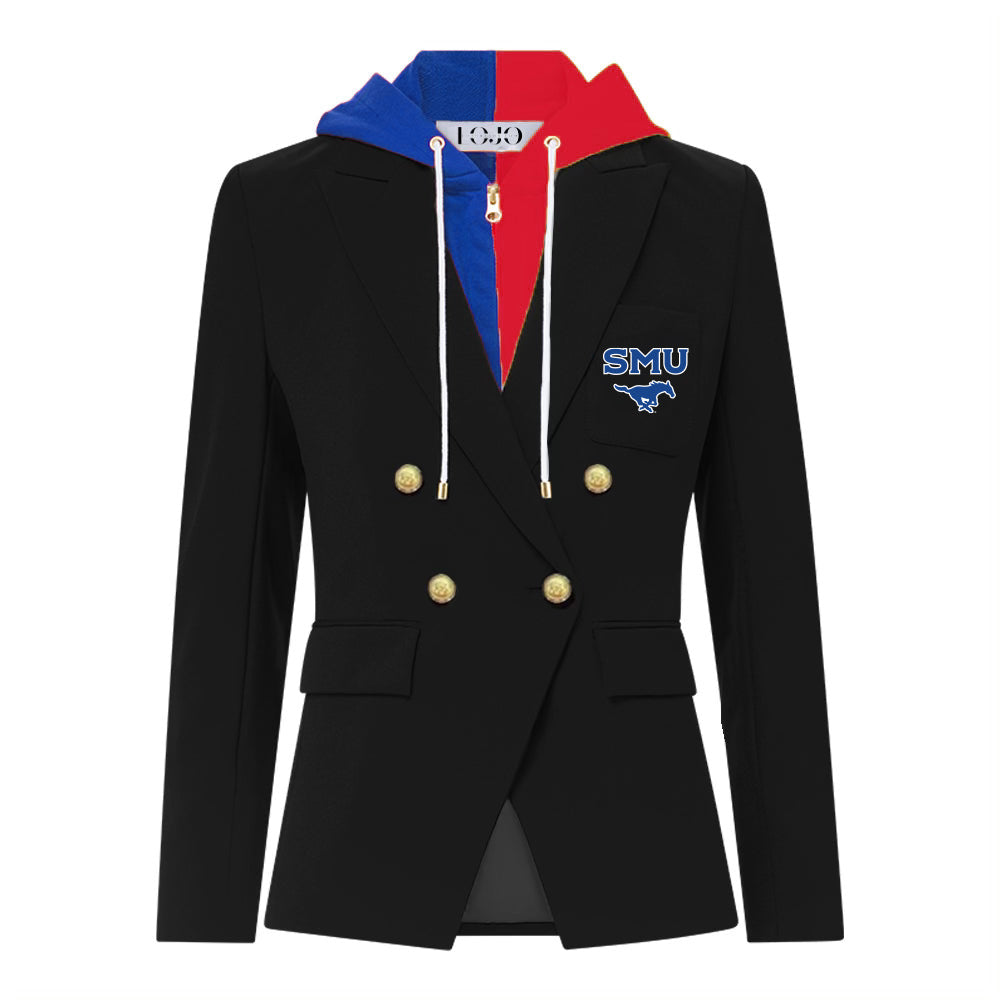 SMU Mustangs Hooded Blazer Jacket – lojobands