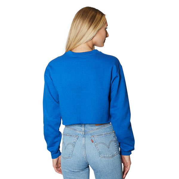 Delaware Cursive Cropped Crewneck – lojobands