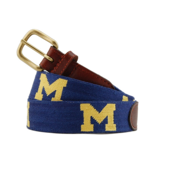 University of Michigan Needlepoint Belt – lojobands