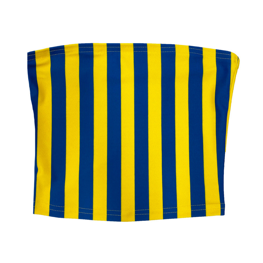 Blue & Yellow Striped Tube Top – lojobands